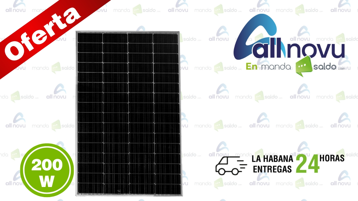 PANEL SOLAR 200W ALL NOVU para La Habana | Entrega Rápida (24 hrs)